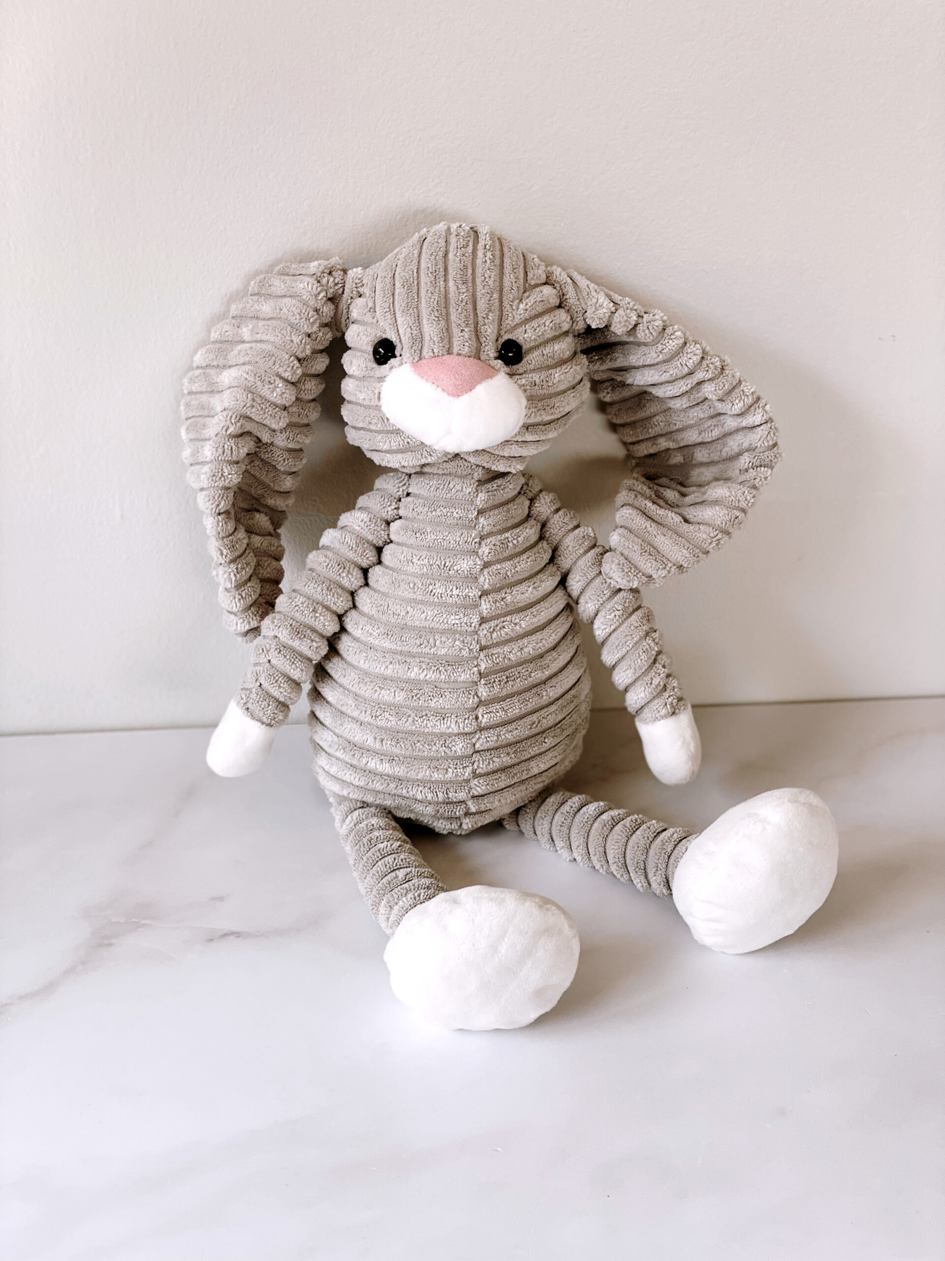 Baby Soft Toy Bunny Grey & White - To Be Gift Boxes